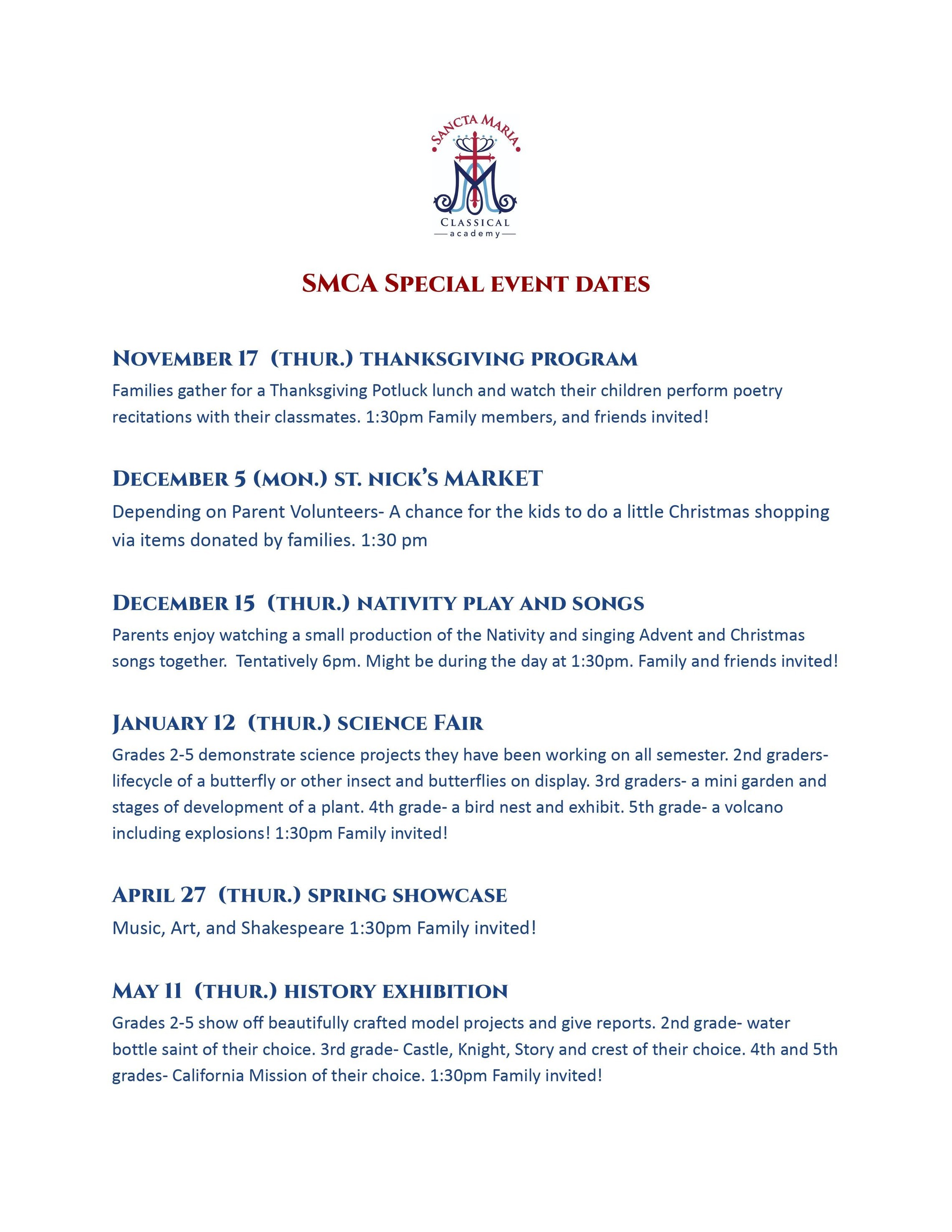 Sancta Maria Classical Academy » Coming Fall 2022!